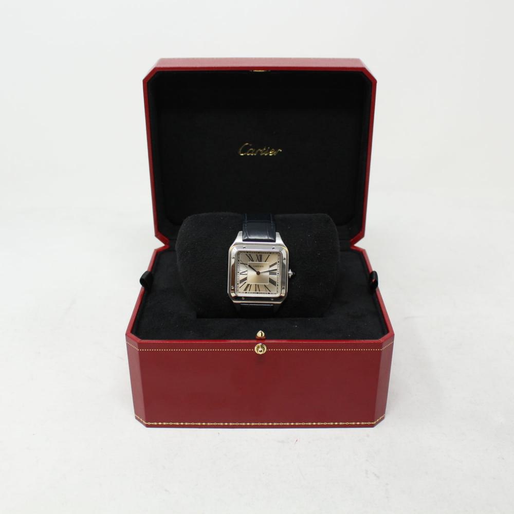Gents Cartier Santos Dumont WSSA0032 Silver | Cartier Watches | Cartier ...