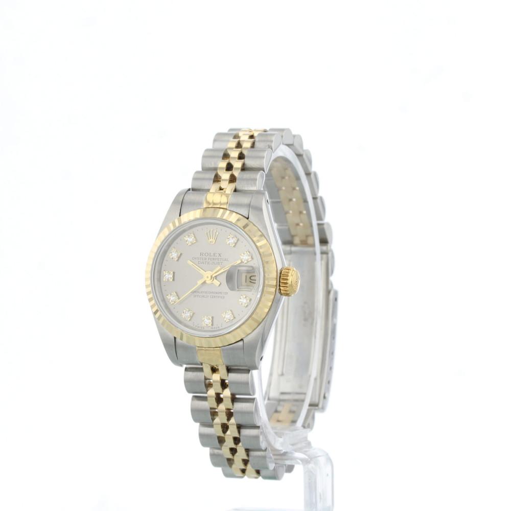 Ladies Rolex DateJust 69173 Grey Diamond | Rolex Watches | Rolex Watch ...