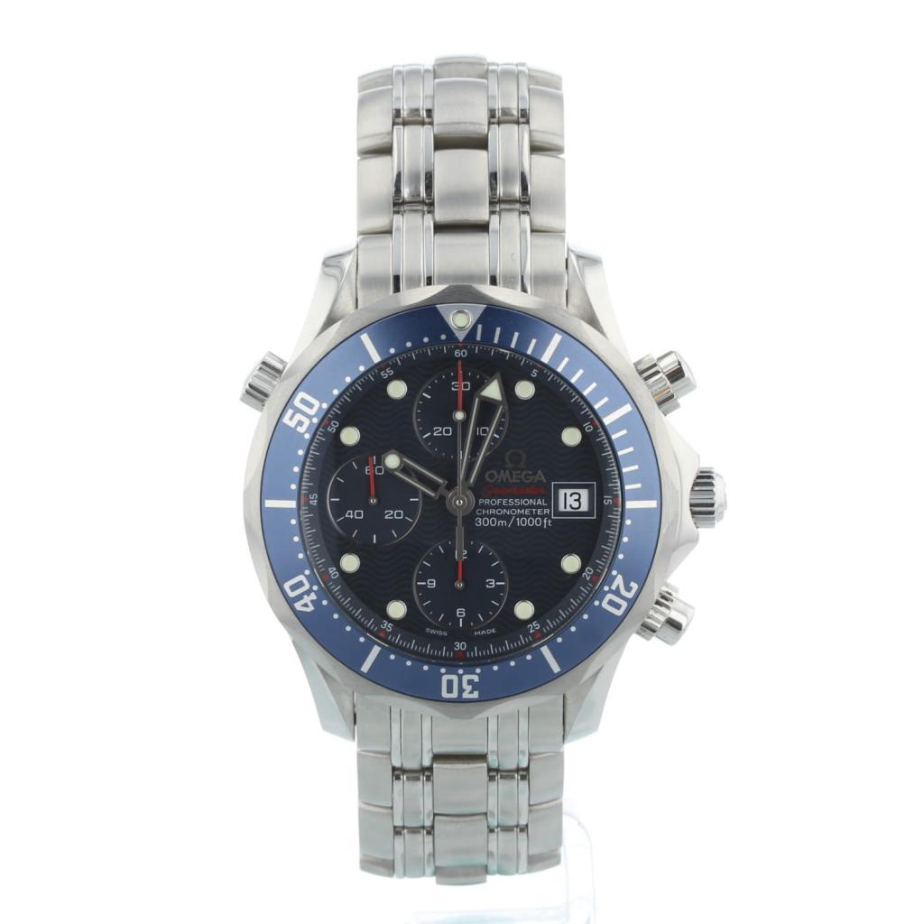 Gents Omega Seamaster Chrono 22258000 Blue | Omega Watches | Omega ...