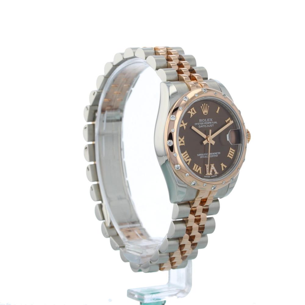 Ladies Rolex DateJust 178341 Chocolate Set Diamonds | Rolex Watches UK ...