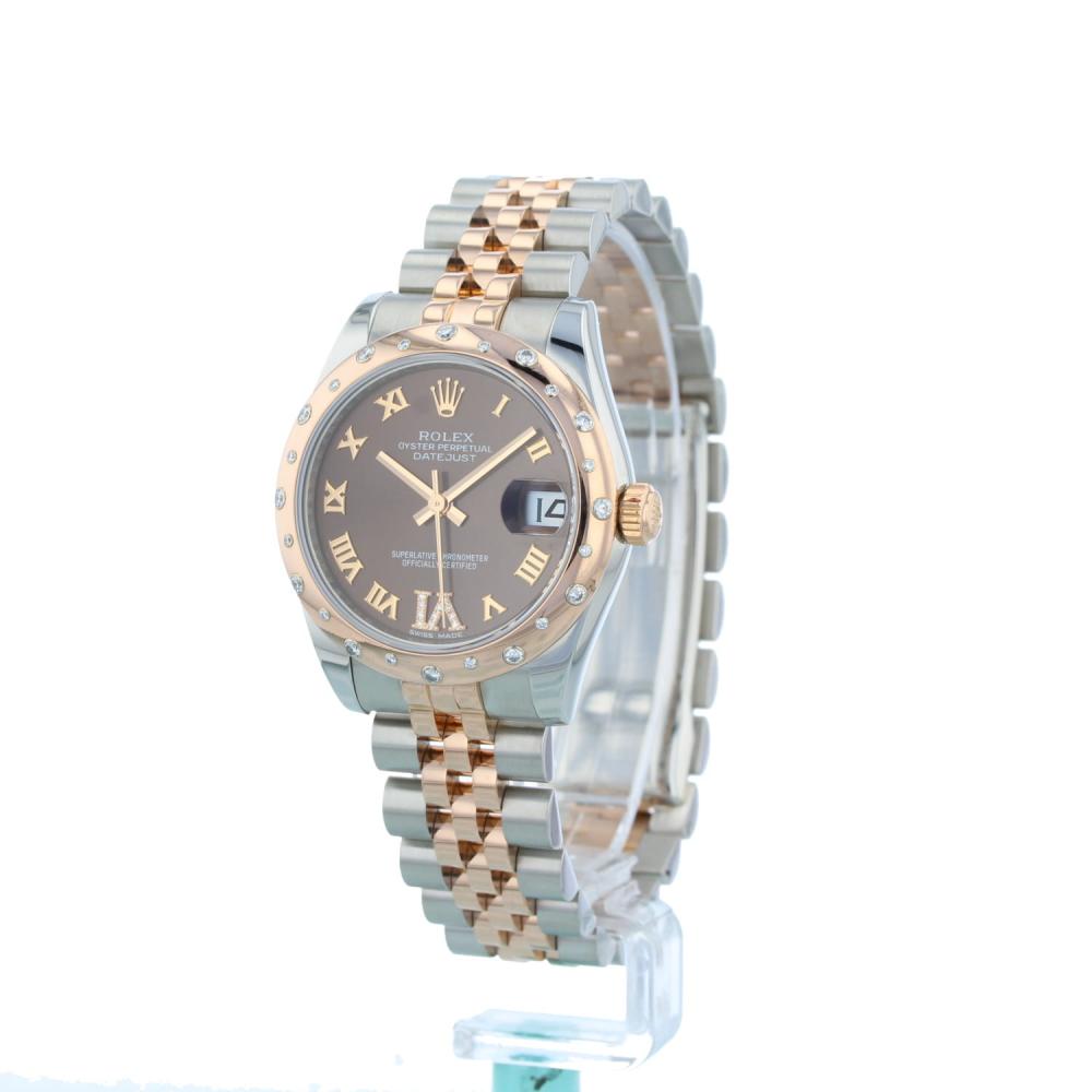 Ladies Rolex DateJust 178341 Chocolate Set Diamonds | Rolex Watches UK ...