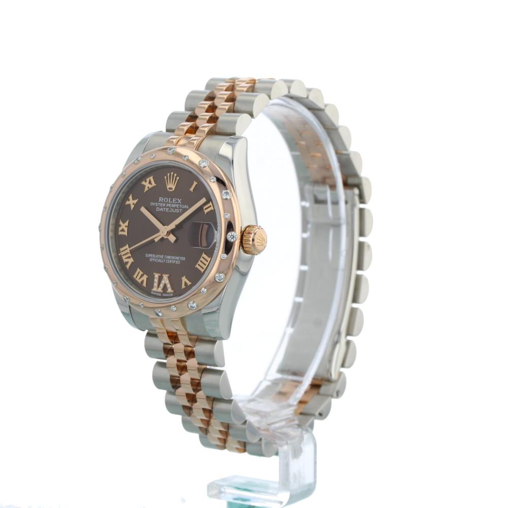 Ladies Rolex DateJust 178341 Chocolate Set Diamonds | Rolex Watches UK ...